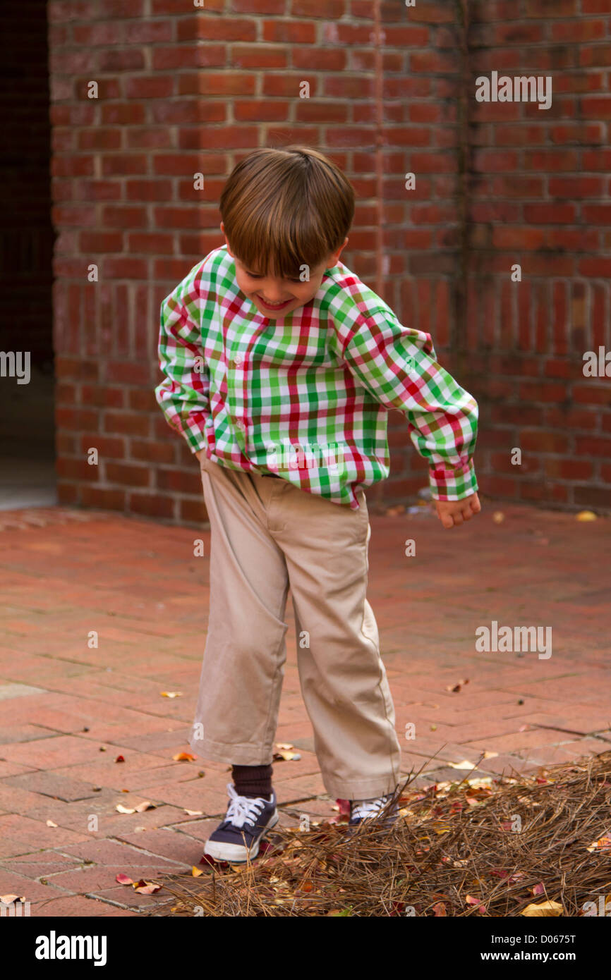 Little boy with his hand stuck in his pocket Stock Photo - Alamy