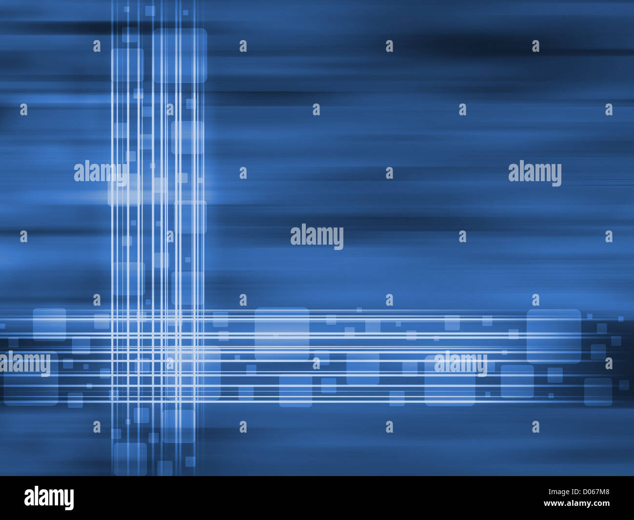 Various size squares on a blue abstract background Stock Photo - Alamy