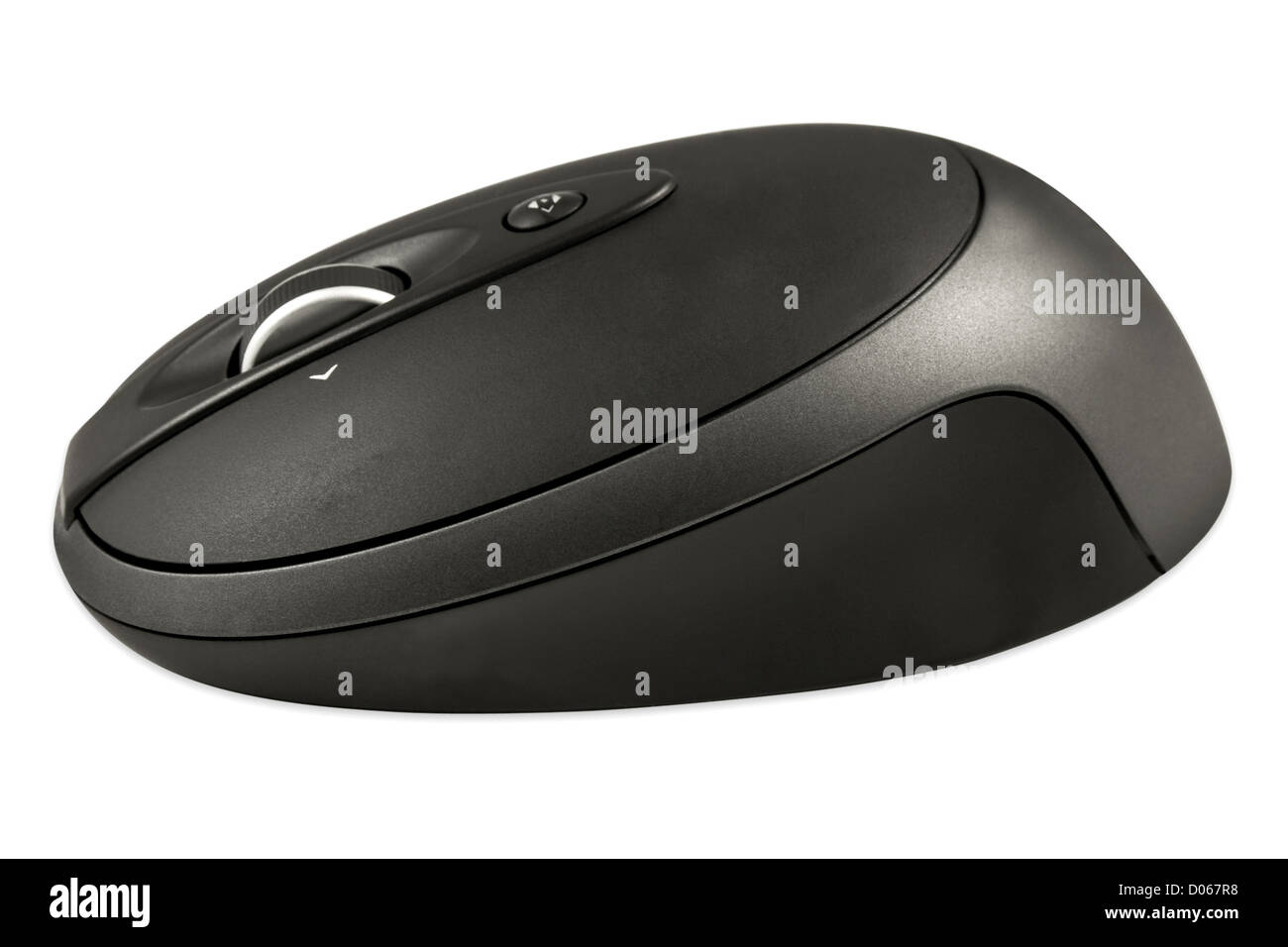 Computer black mouse isolated on a white background Stock Photo - Alamy