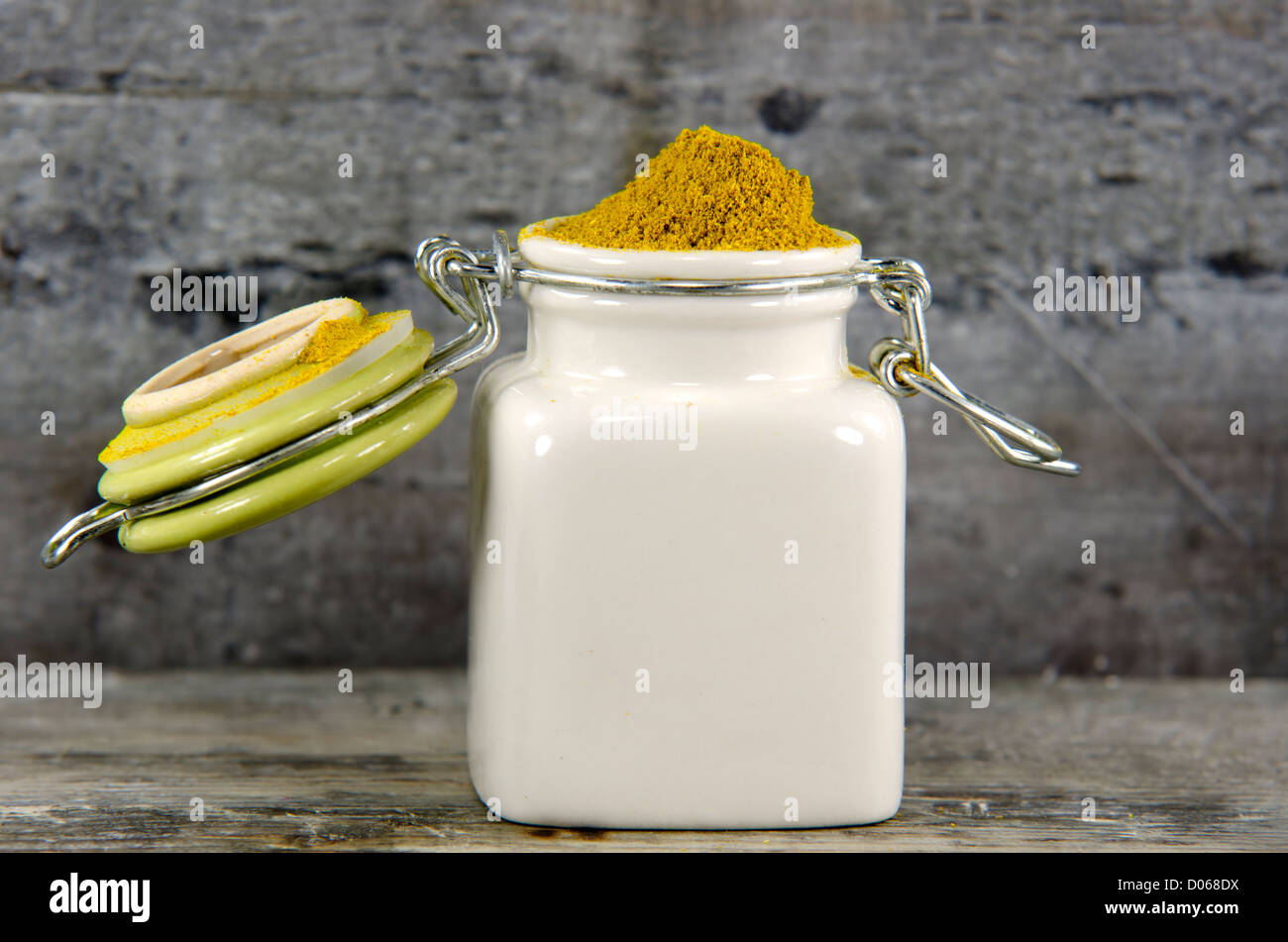 a jar with curry powder Stock Photo - Alamy