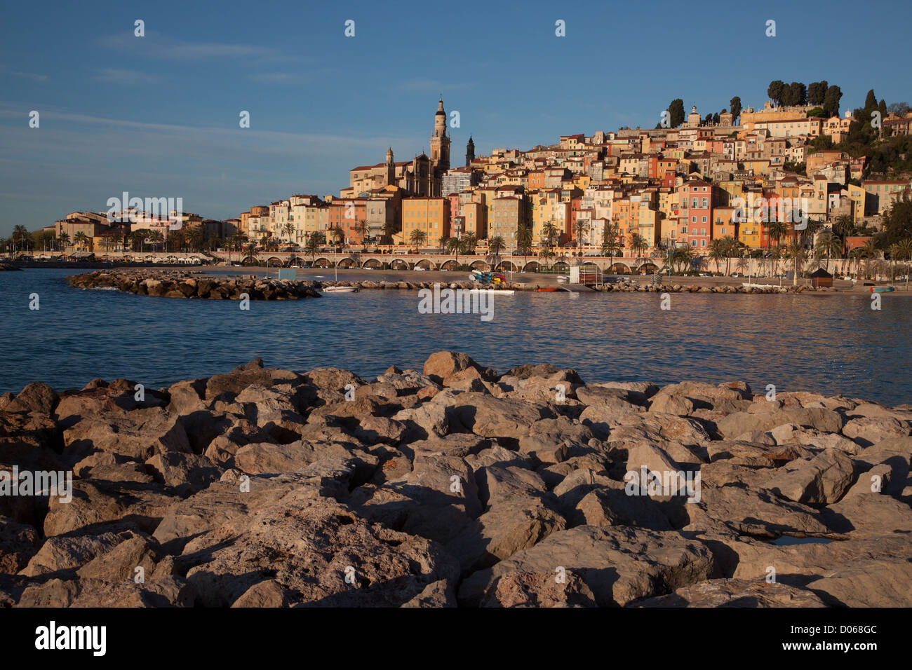 COLOURFUL HOUSES OLD TOWN IN FRONT SABLETTES BEACH SAINT-MICHEL ...