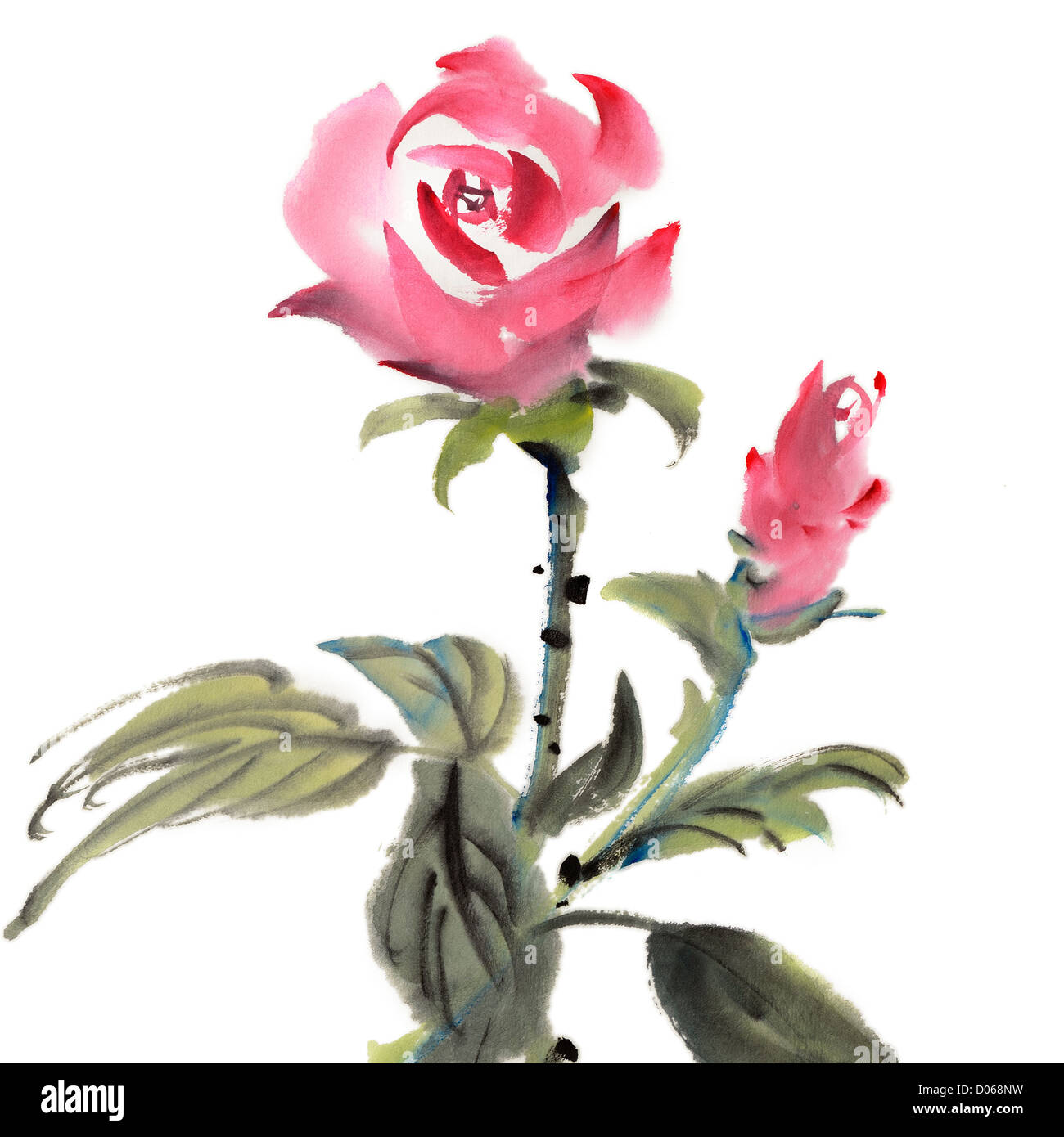 Traditional Rose Painting