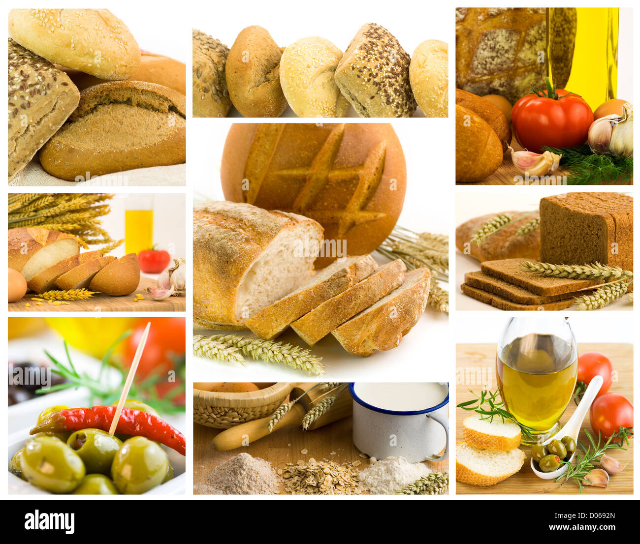 beautiful healthy food collage Stock Photo - Alamy