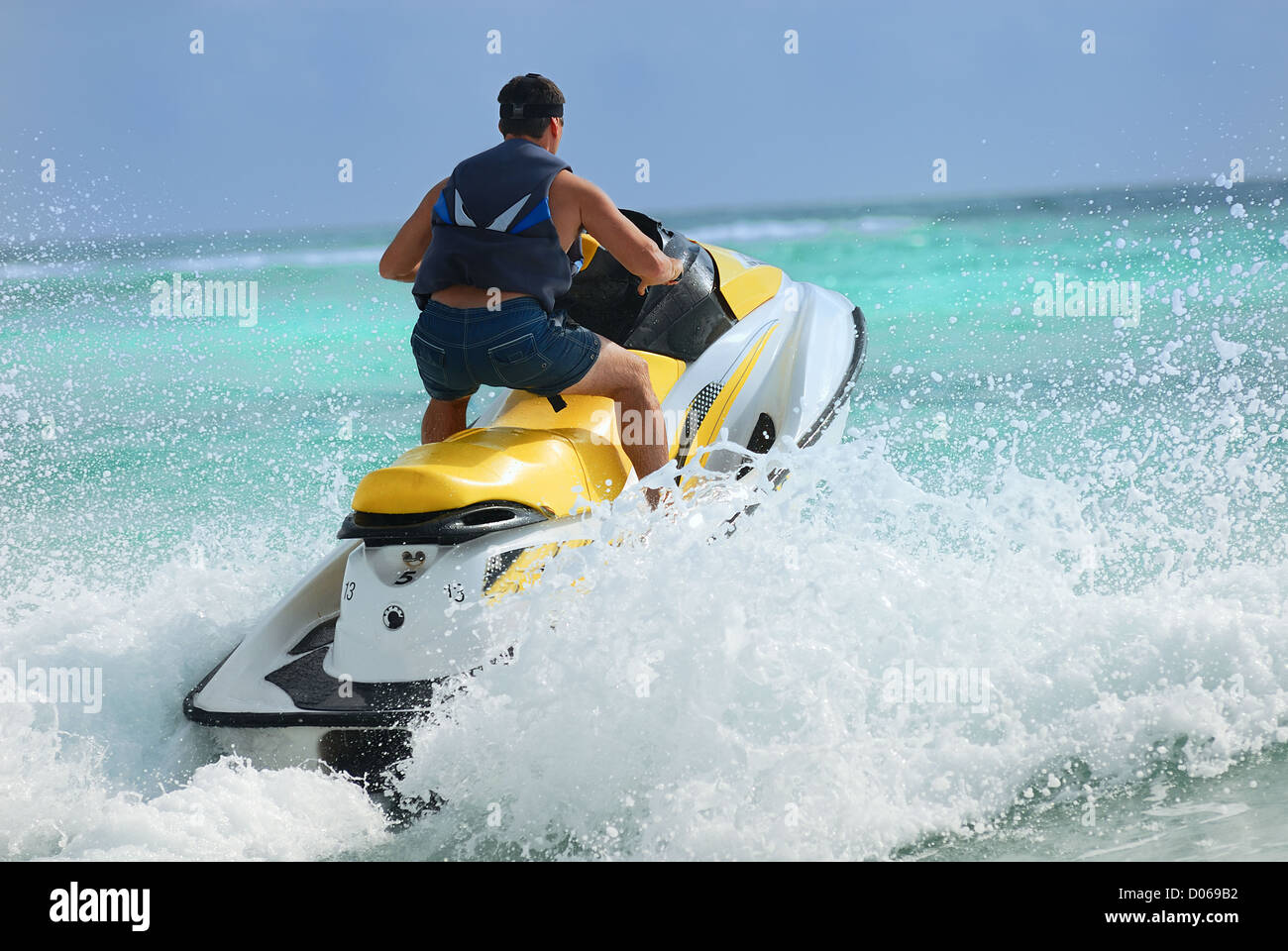 Water jet ski man vacation hi-res stock photography and images - Alamy