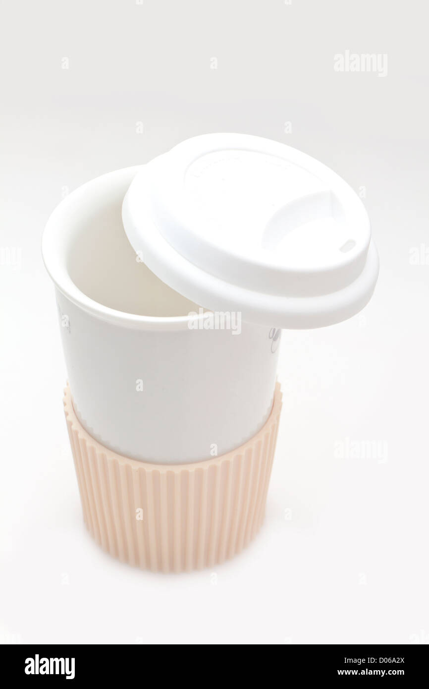 White cup isolated on white background Stock Photo - Alamy