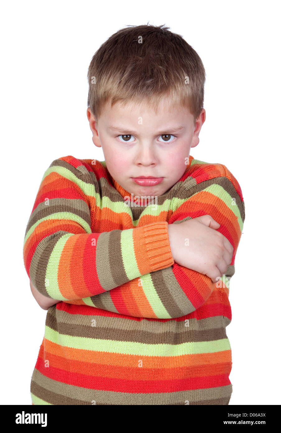 Pouting Kid Arms Crossed