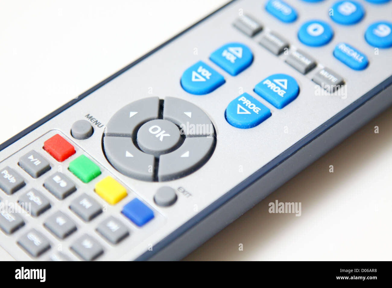 Remote control on white background Stock Photo - Alamy