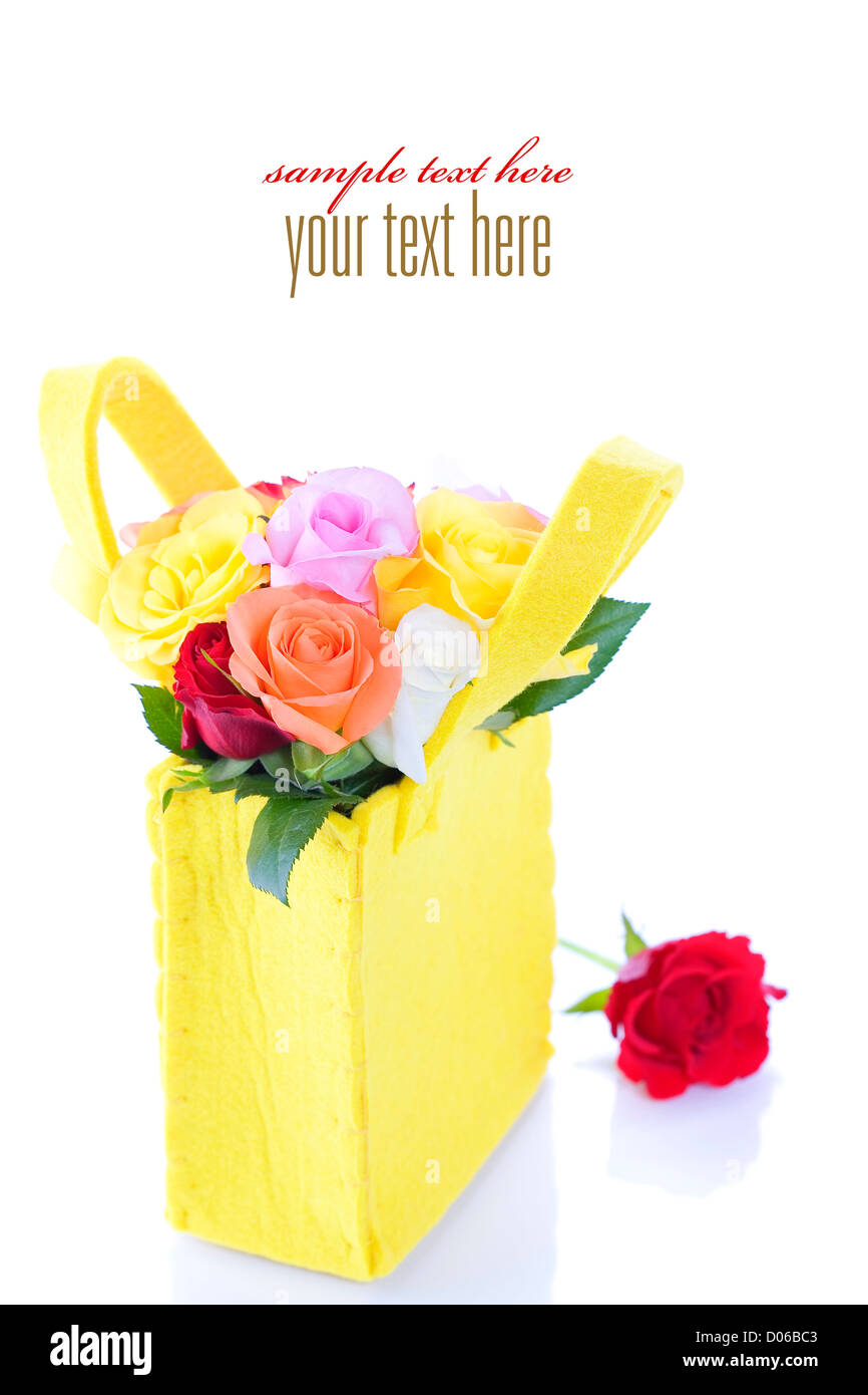 Shopping bag rose hi-res stock photography and images - Alamy