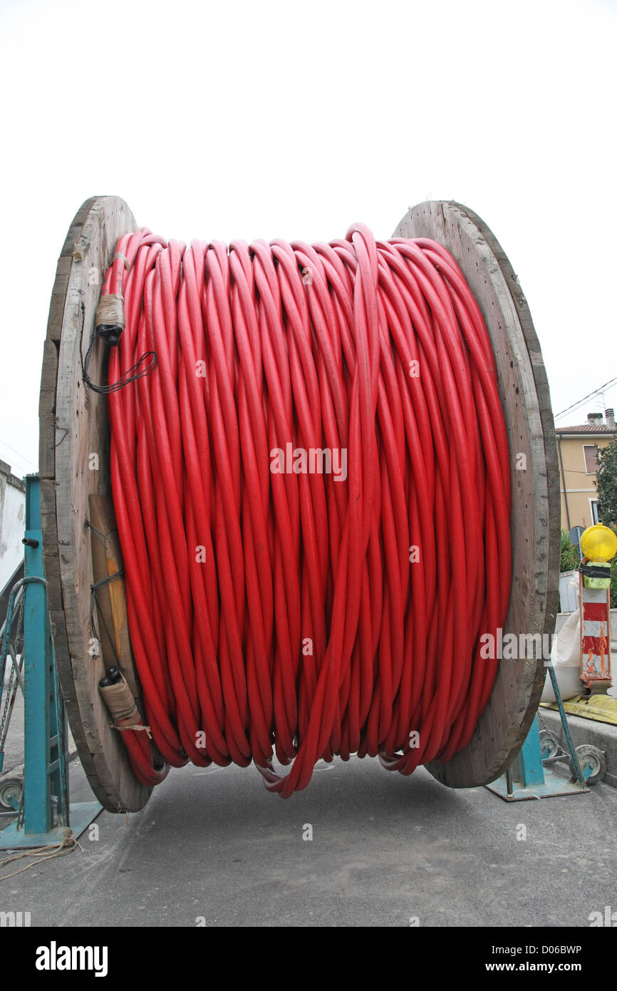 Fiber optical cable reels hi-res stock photography and images - Alamy