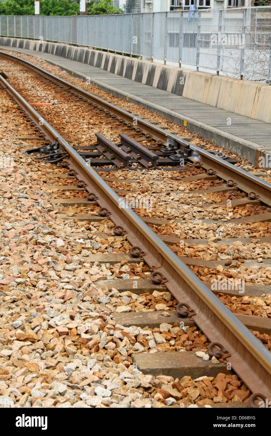 Rail railway change direction hi-res stock photography and images - Alamy