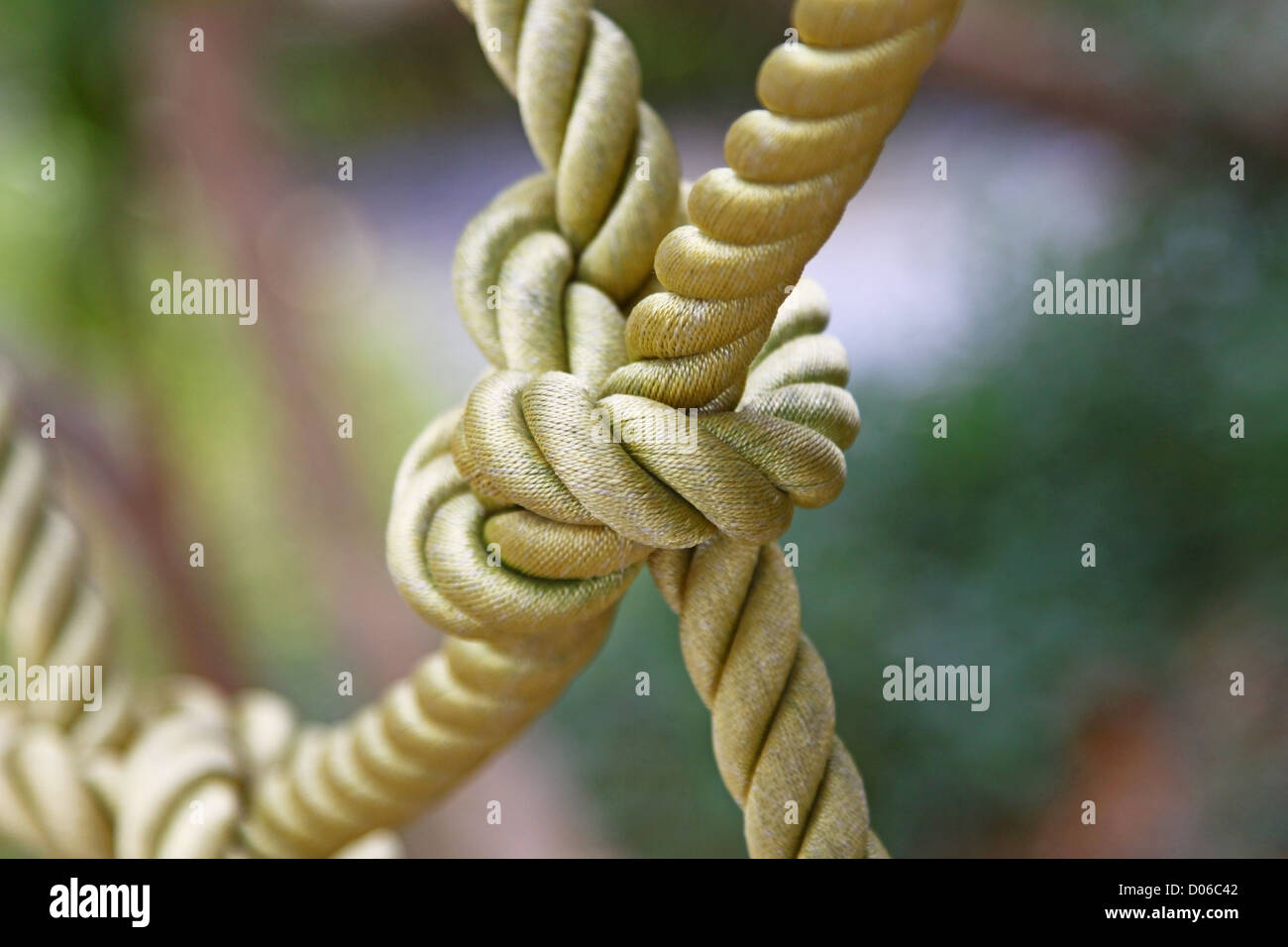 Ship rope with knot Stock Photo - Alamy