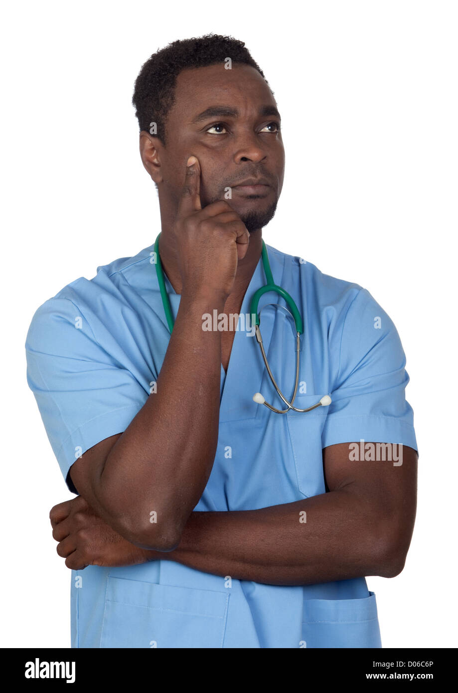 African boy thinking uniform hi-res stock photography and images - Alamy