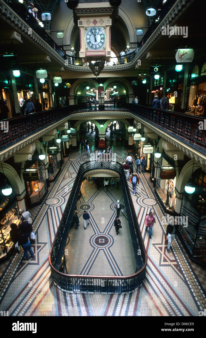 Shopping Mall, Queen Victoria building, Sydney, Australia Stock Photo ...