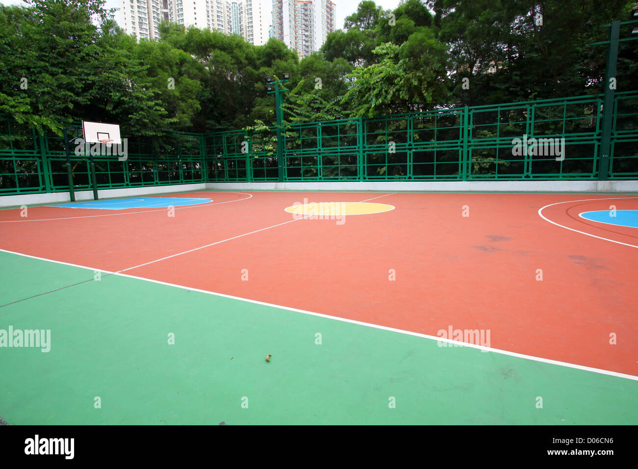 Abstract view of basketball court Stock Photo - Alamy