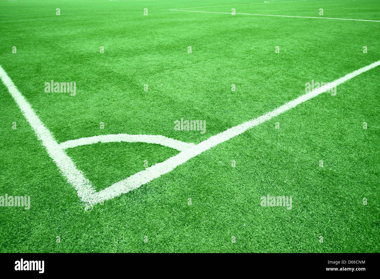 Soccer field corner Stock Photo - Alamy