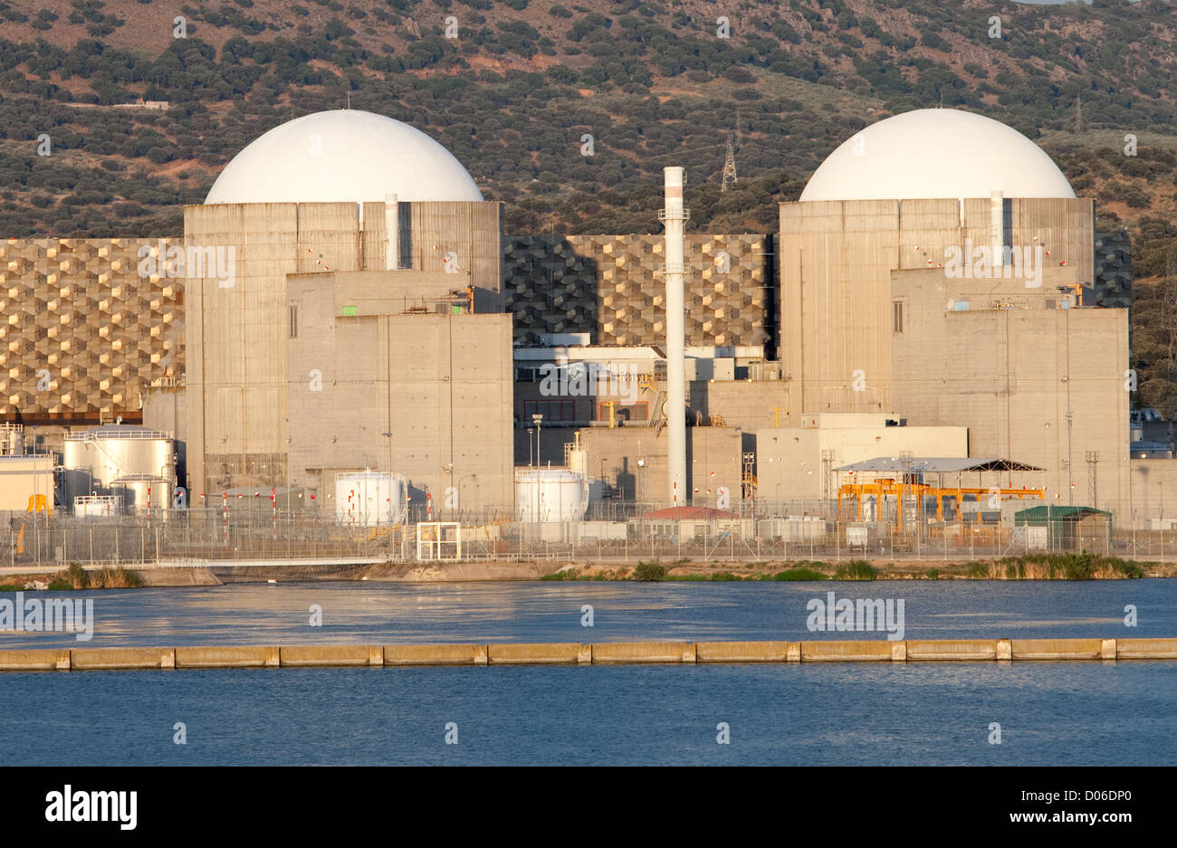 Nuclear power station with two atomic reactors Stock Photo - Alamy