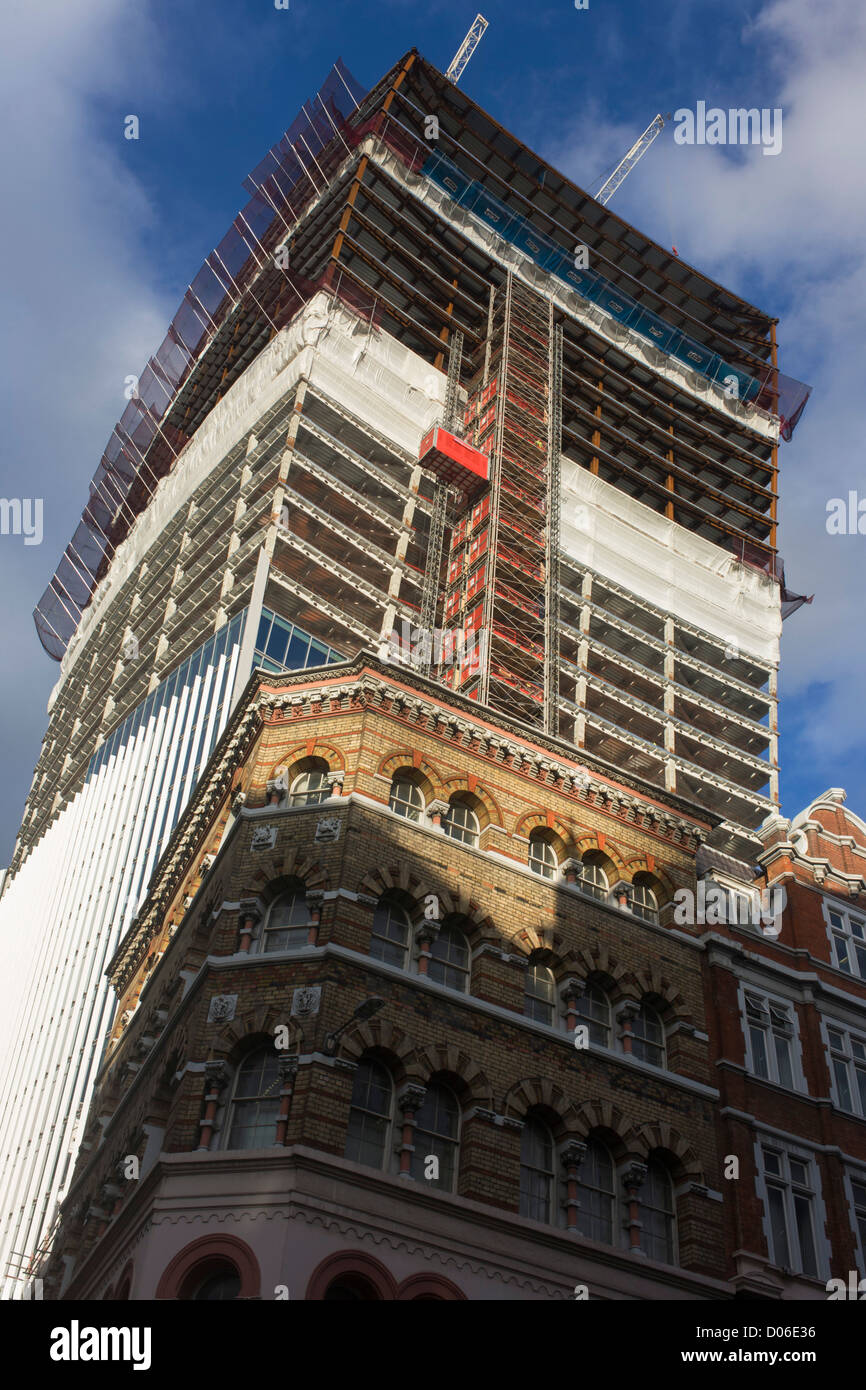 Growing above older Victorian architecture is a new tower block that ...