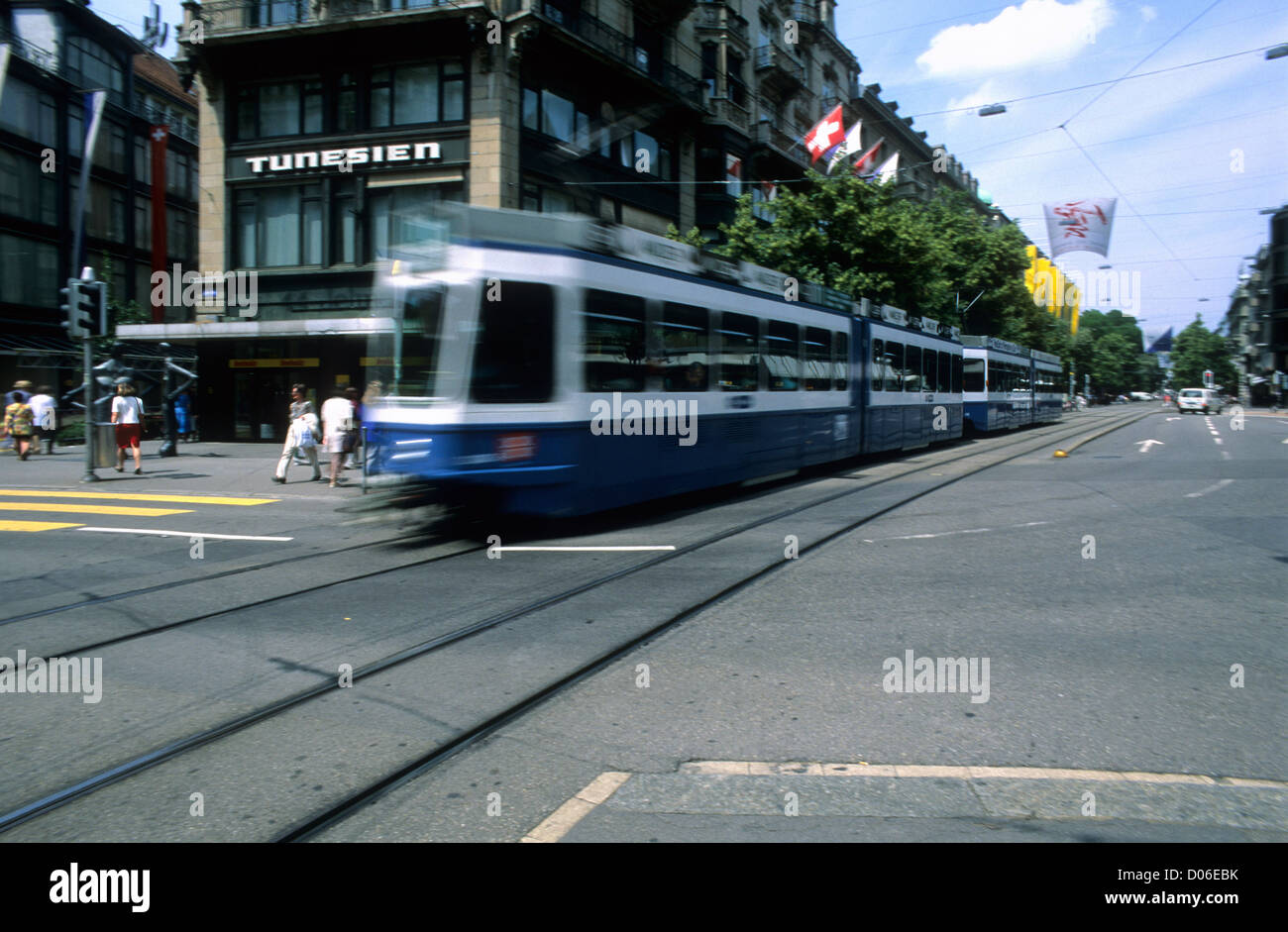 Trams, Zurich, Switzerland Stock Photo - Alamy