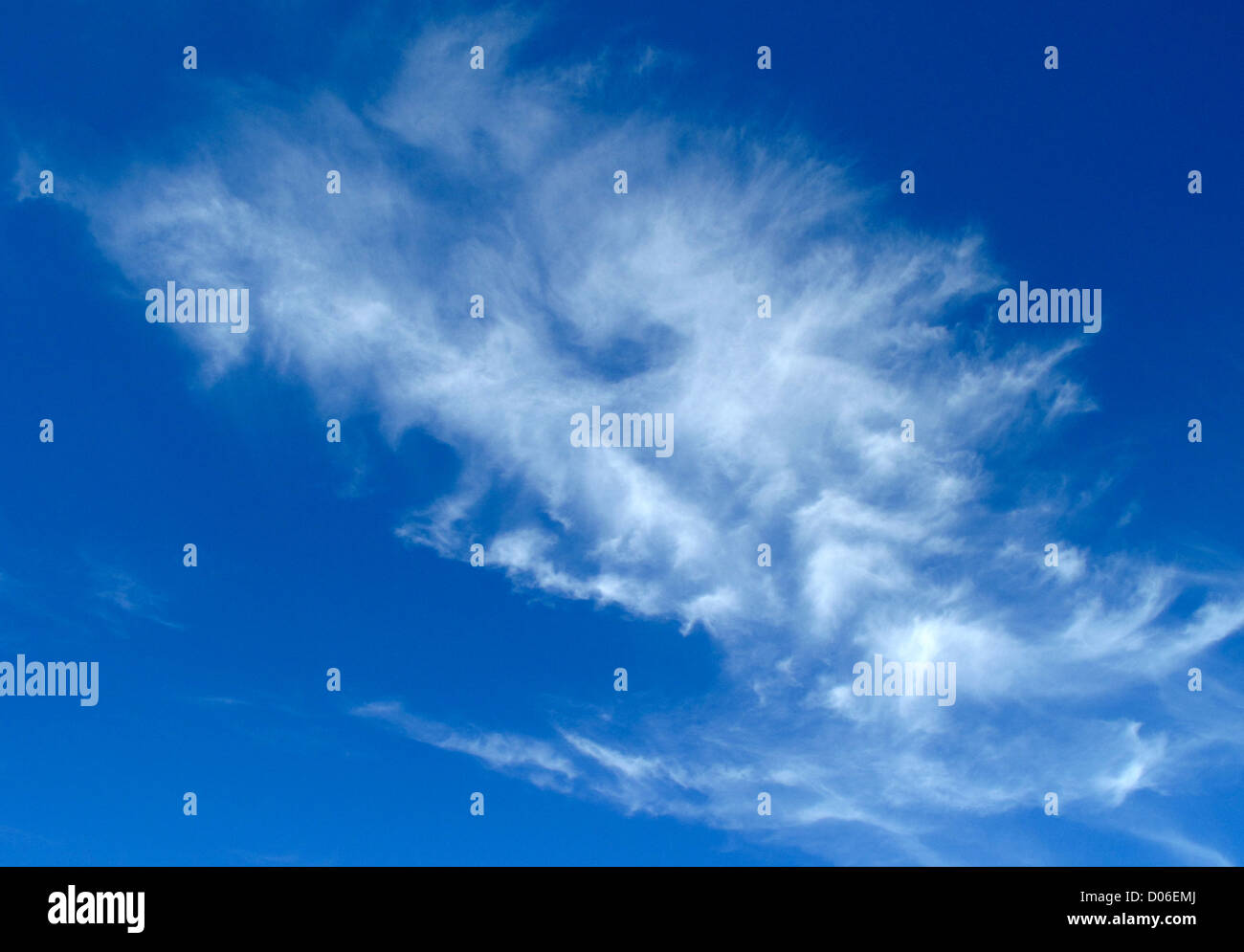 Beautiful blue sky with a white cloud Stock Photo - Alamy