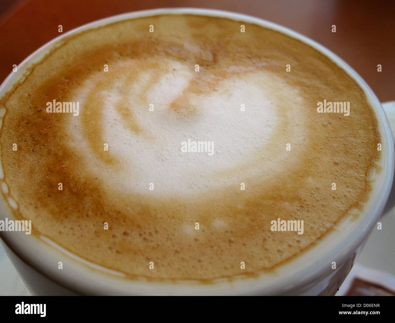 Cup of coffee with a delicious cream Stock Photo - Alamy