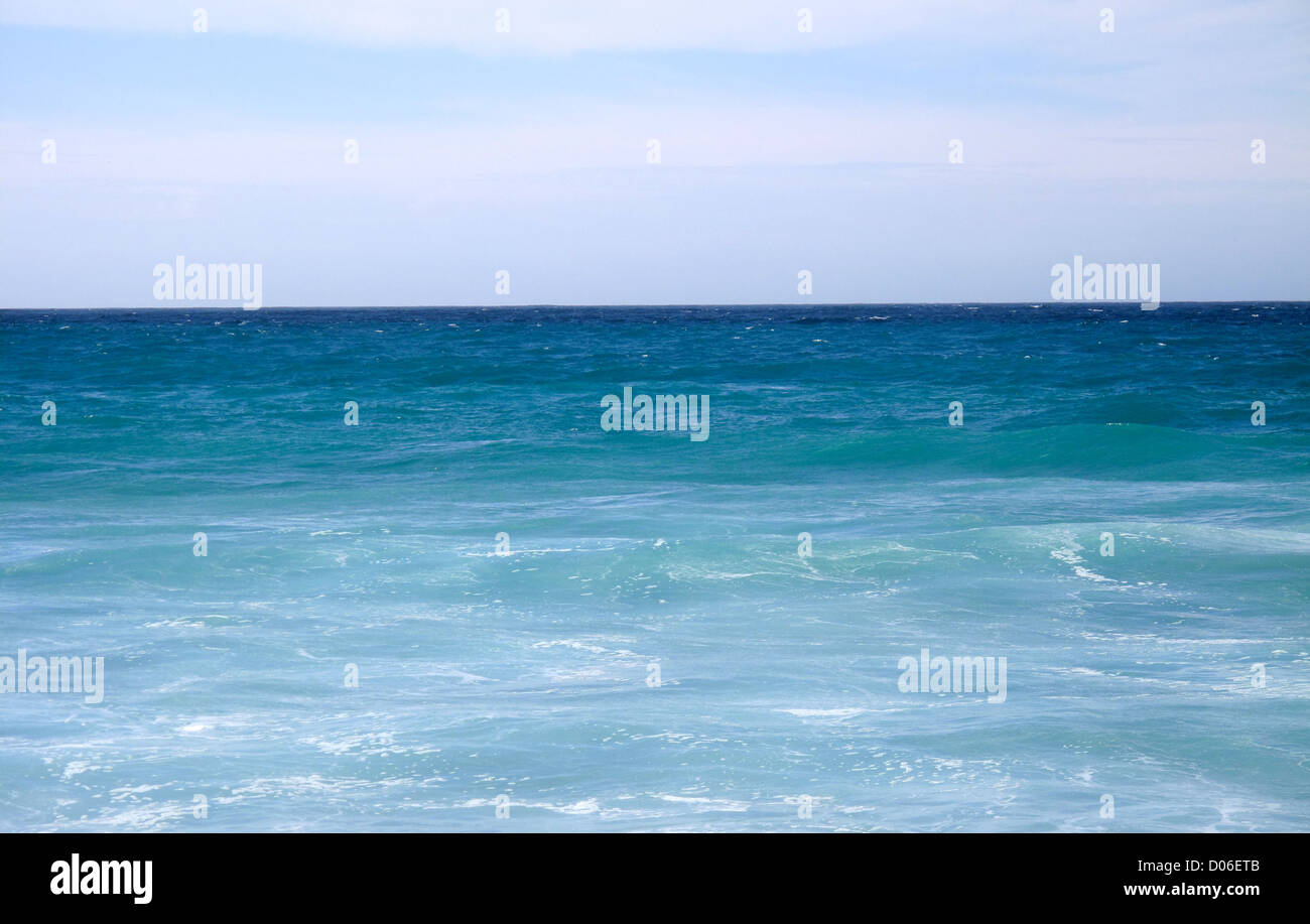 Beautiful landscape with waves and a blue sea Stock Photo - Alamy