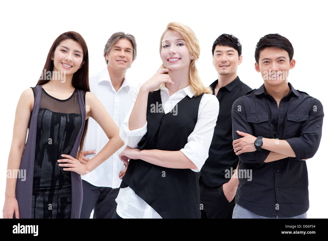 International business team Stock Photo - Alamy