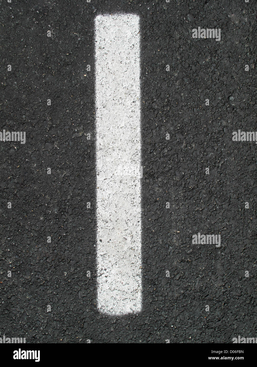 White line painted on the asphalt road Stock Photo - Alamy