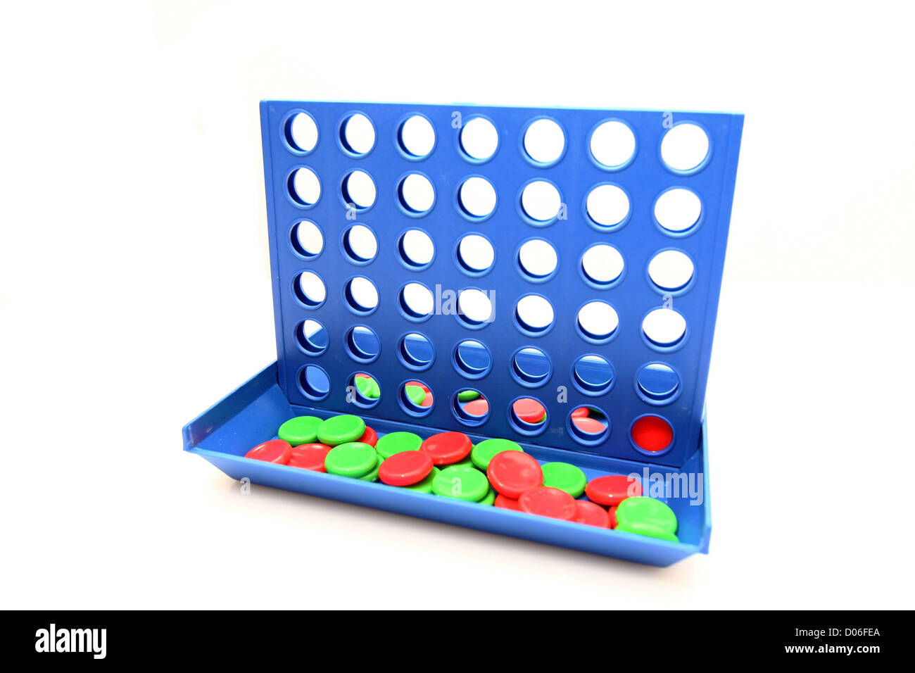Four in a line bingo game isolated on white background Stock Photo - Alamy