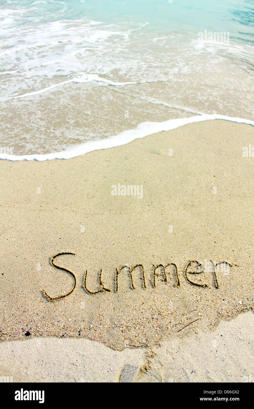 Summer words hi-res stock photography and images - Alamy