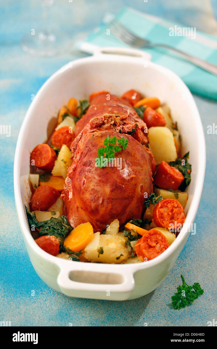 "Botillo del Bierzo" Typical Spanish meal from Leon province. Recipe ...