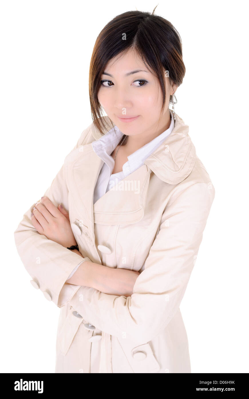 Successful manager woman, closeup portrait of Asian business woman on ...