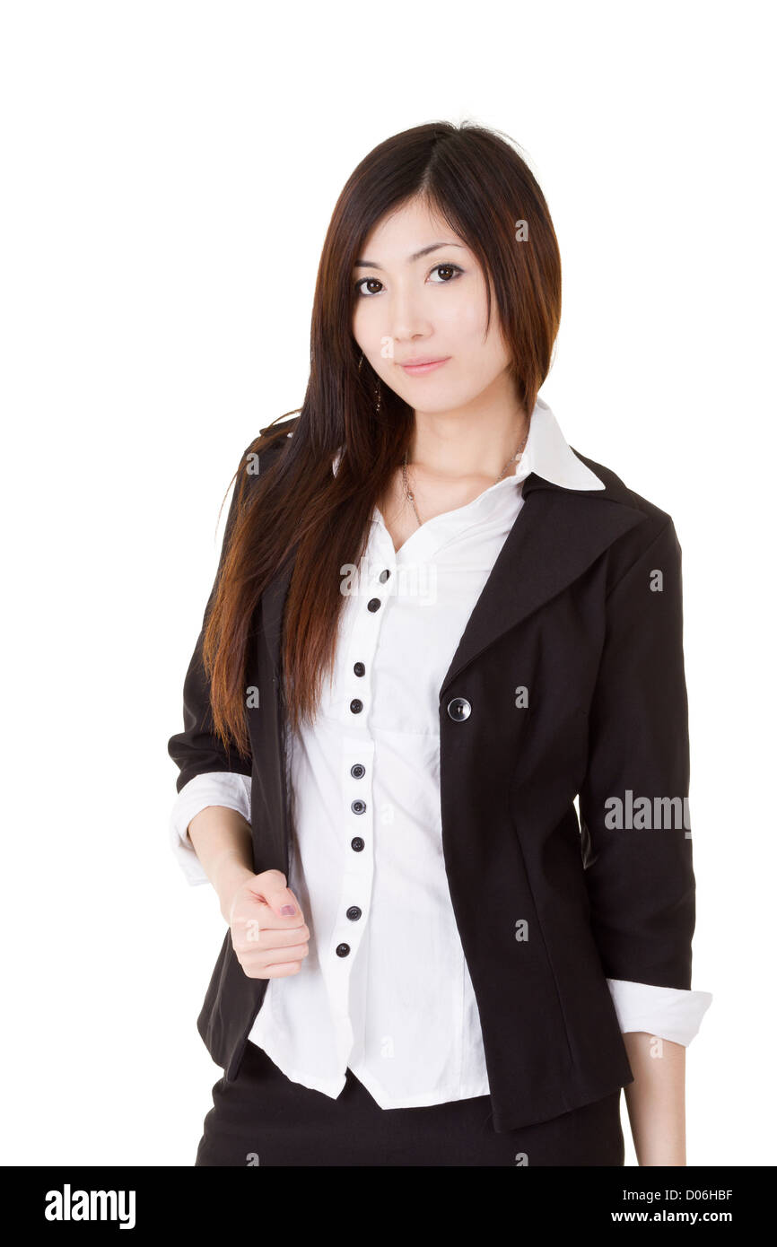 Attractive Asian beautiful young manager, closeup portrait of business ...