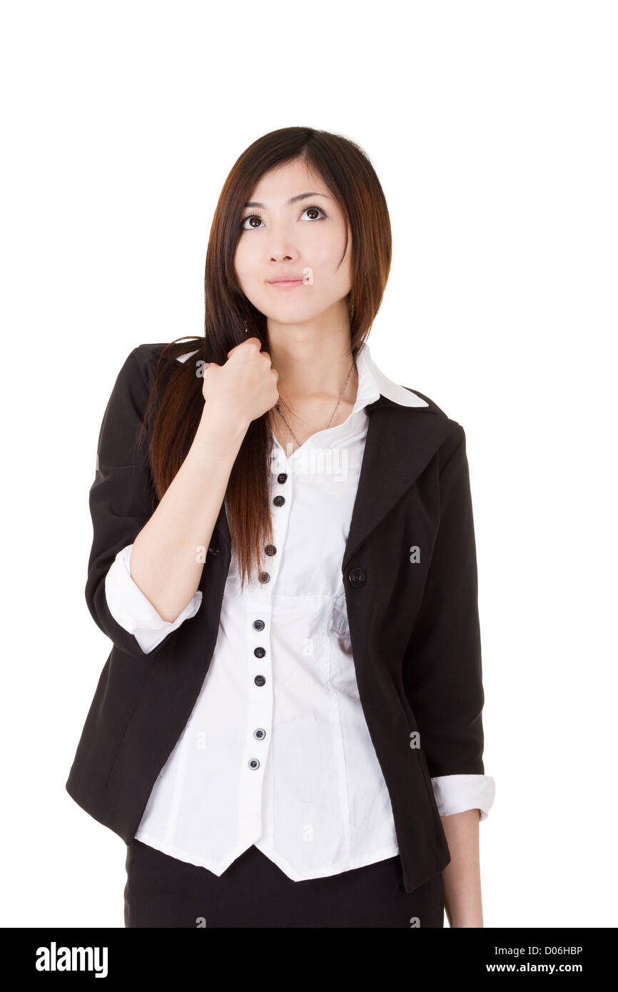 Attractive Asian beautiful young manager, closeup portrait of business ...