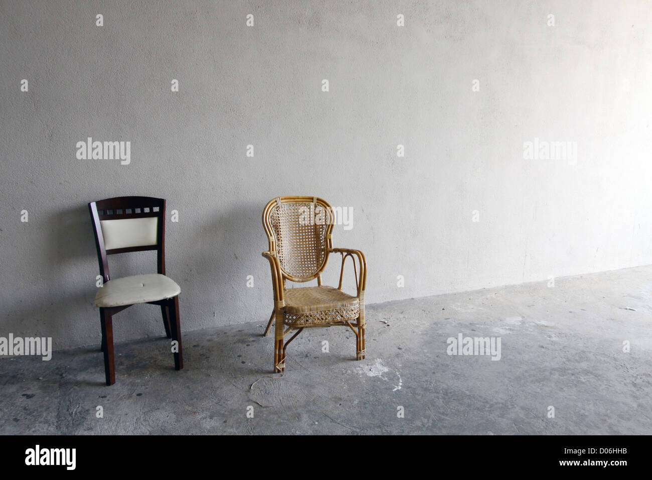 Lonely chair background Stock Photo - Alamy
