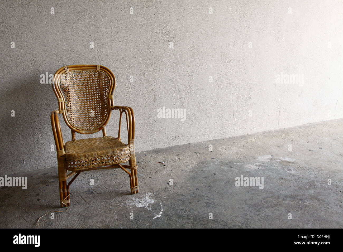 Lonely chair background Stock Photo - Alamy