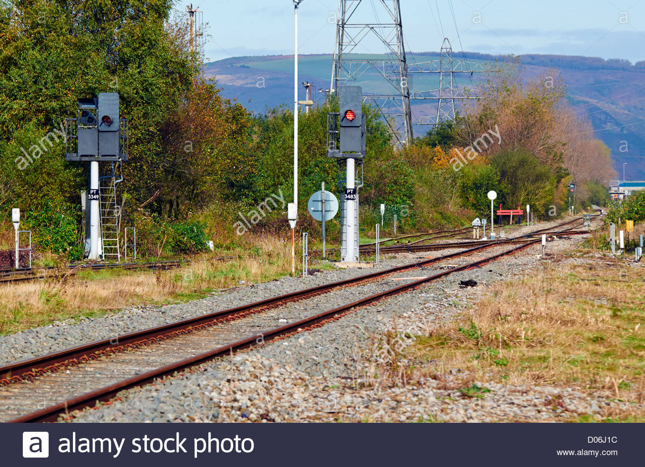 Red Railway Signals High Resolution Stock Photography and Images - Alamy
