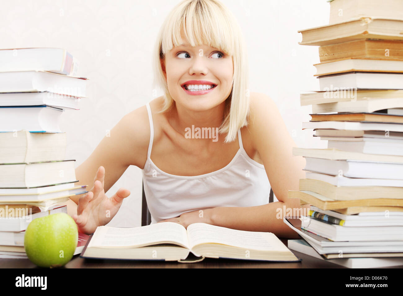 Homework book scared hi-res stock photography and images - Alamy