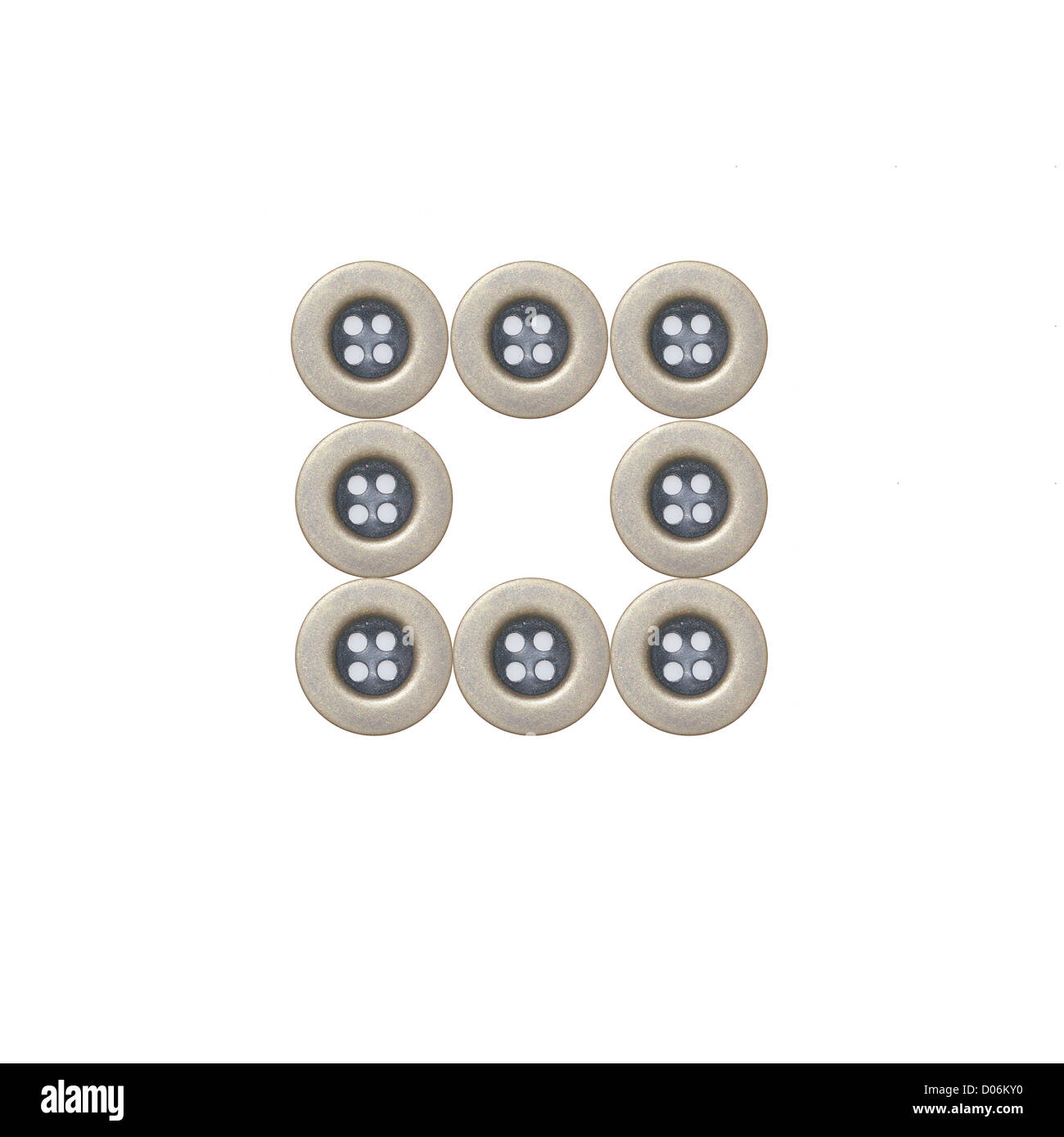 Cloth buttons isolated on white background Stock Photo - Alamy