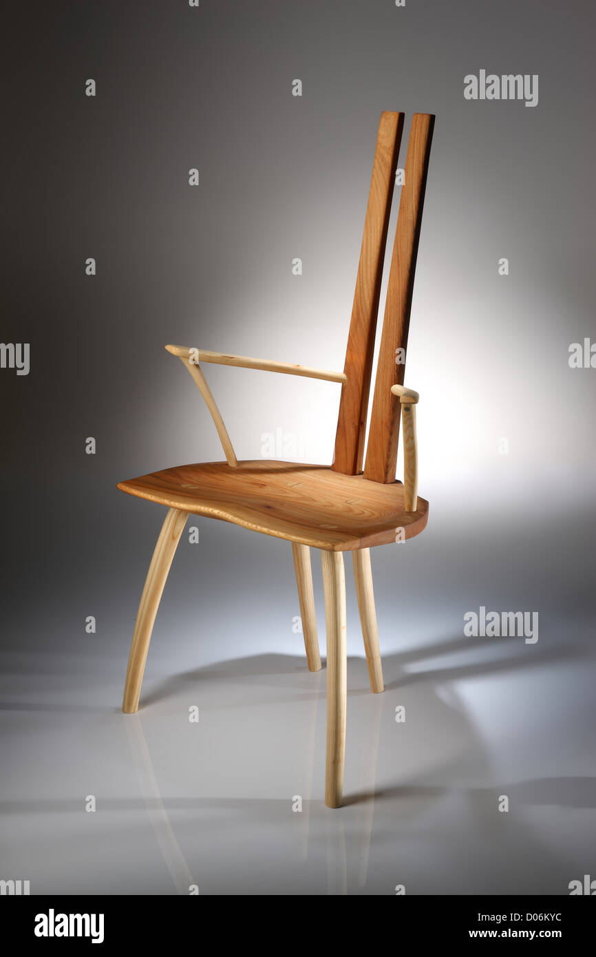 Welsh Stick chair modern design Stock Photo - Alamy