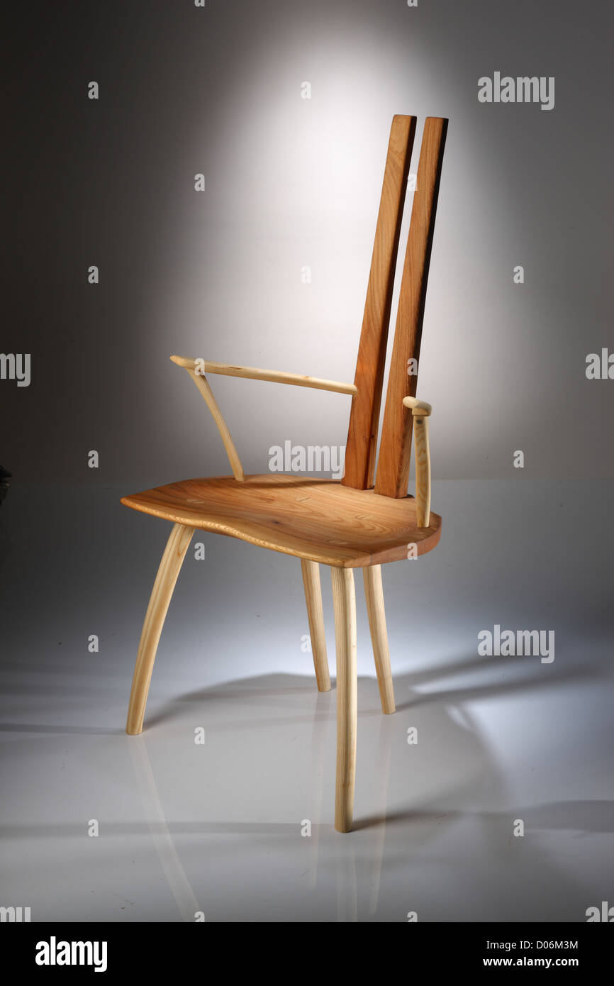 Welsh Stick chair modern design Stock Photo - Alamy