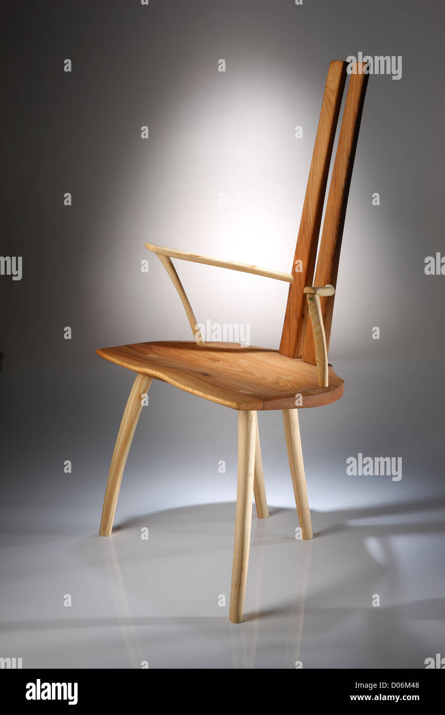 Welsh Stick chair modern design Stock Photo - Alamy