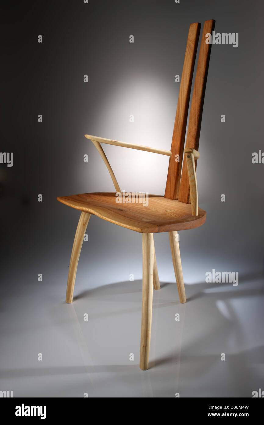 Welsh Stick chair modern design Stock Photo - Alamy
