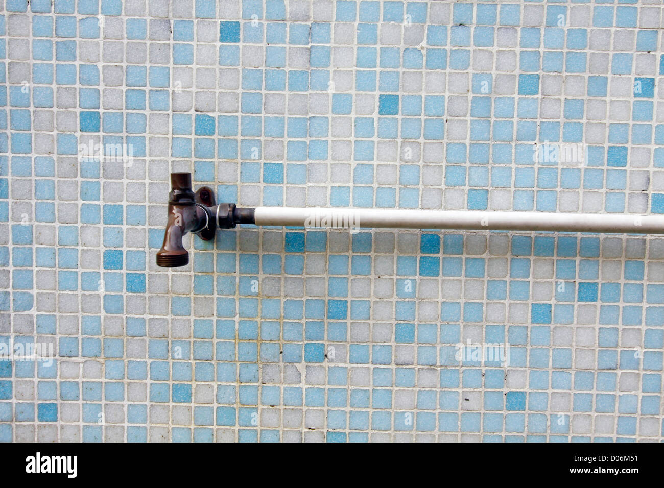 Water pipe on wall Stock Photo - Alamy
