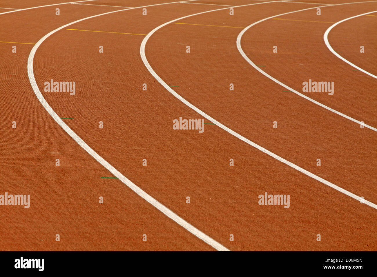 Running track in a curve shape Stock Photo - Alamy