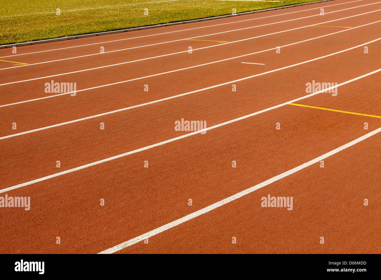 Running track in a stadium Stock Photo - Alamy
