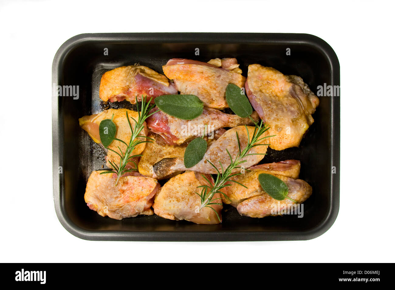 A pan with guinea fowl Stock Photo - Alamy