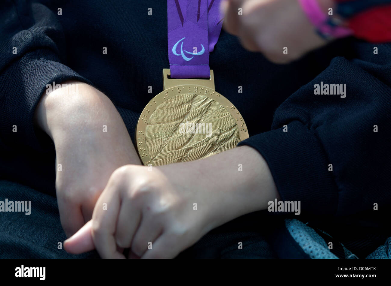 2012 London Paralympics gold medal Stock Photo - Alamy