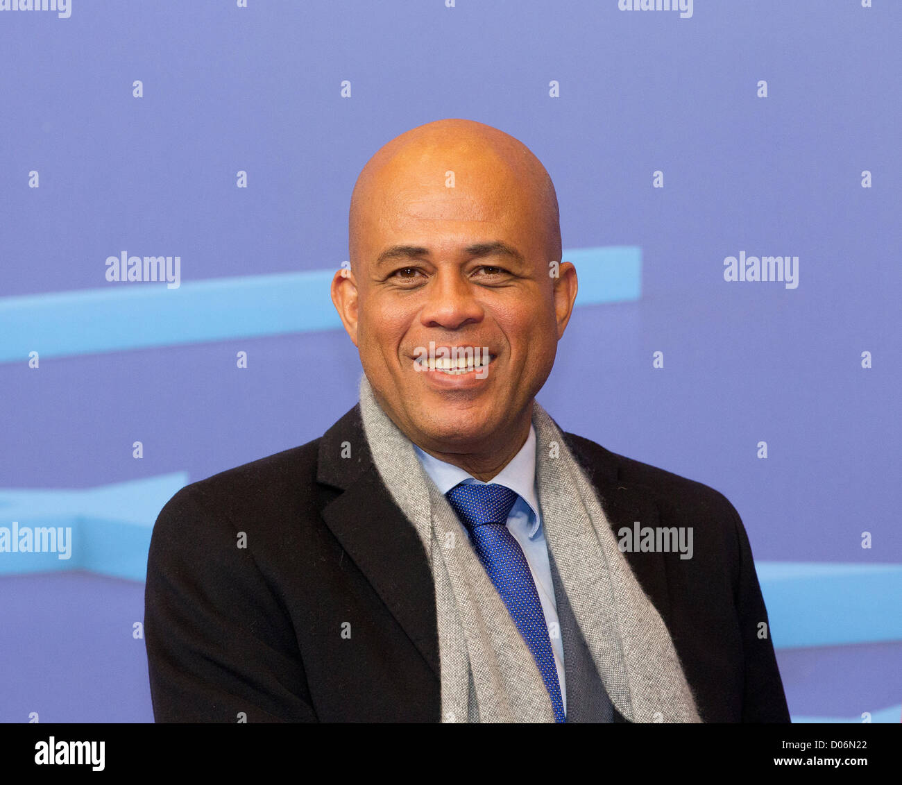 President of Haiti, Michel Joseph Martelly pictured during his visit to ...
