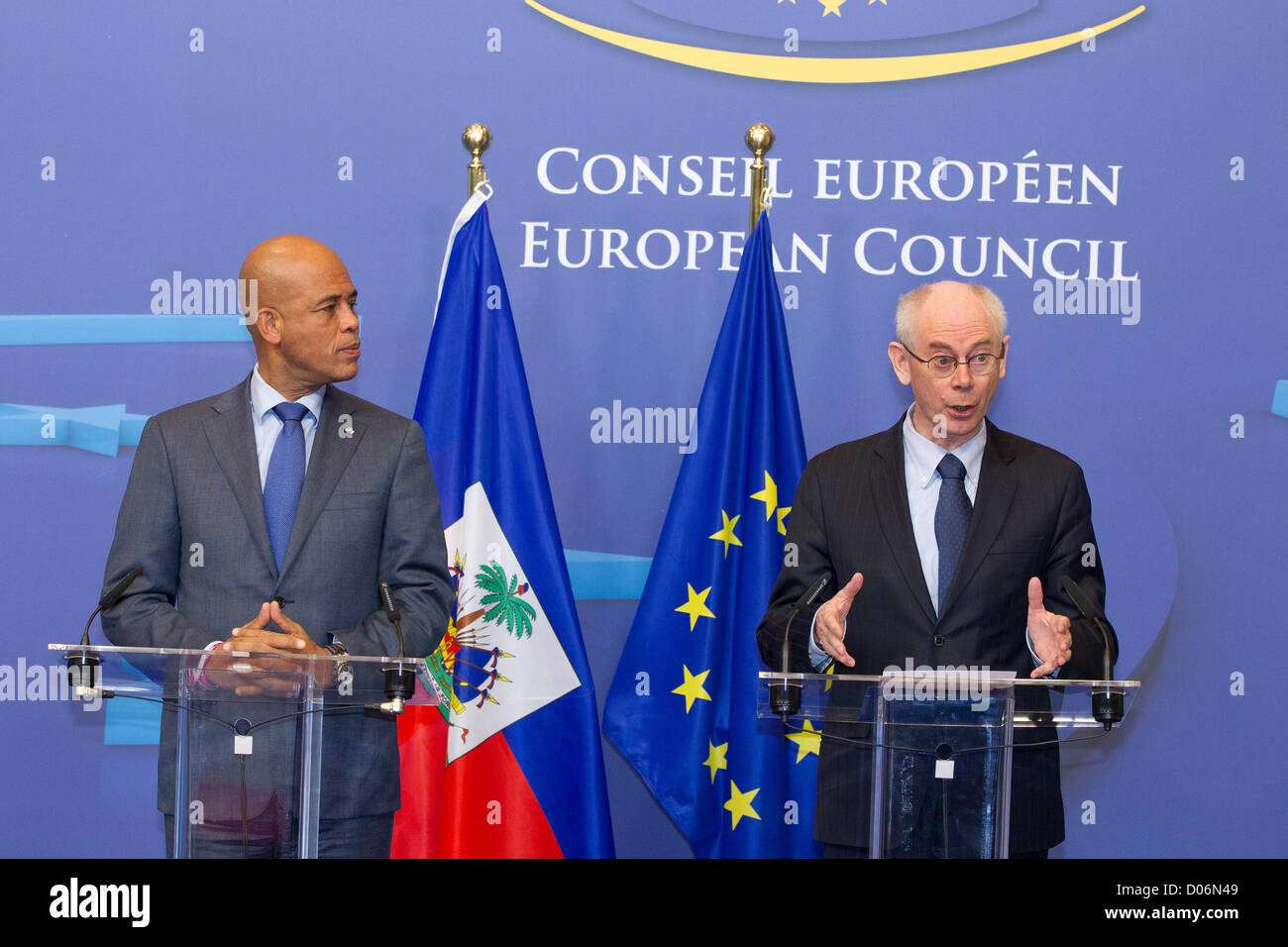 President of Haiti, Michel Joseph Martelly pictured during his visit to ...