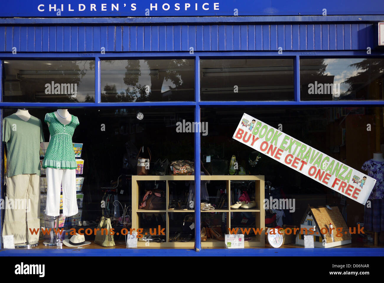 Charity shop window display hi-res stock photography and images - Alamy